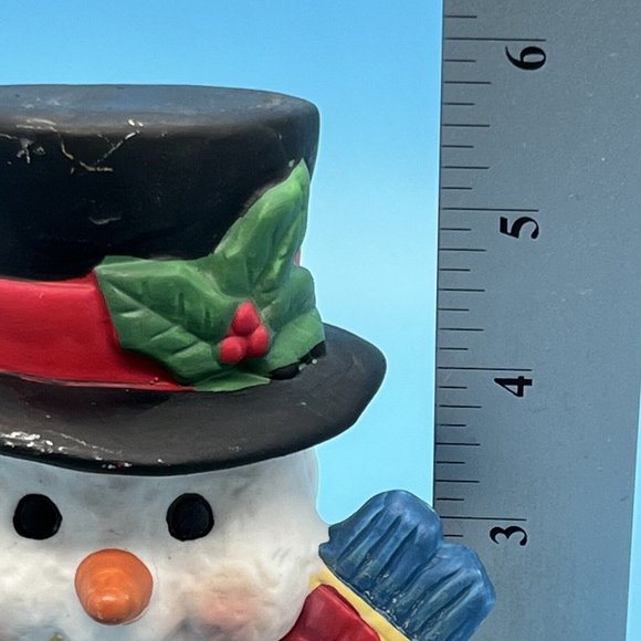 Holiday | Vintage Holiday Figural Snowman Music Box Rotates Plays ...